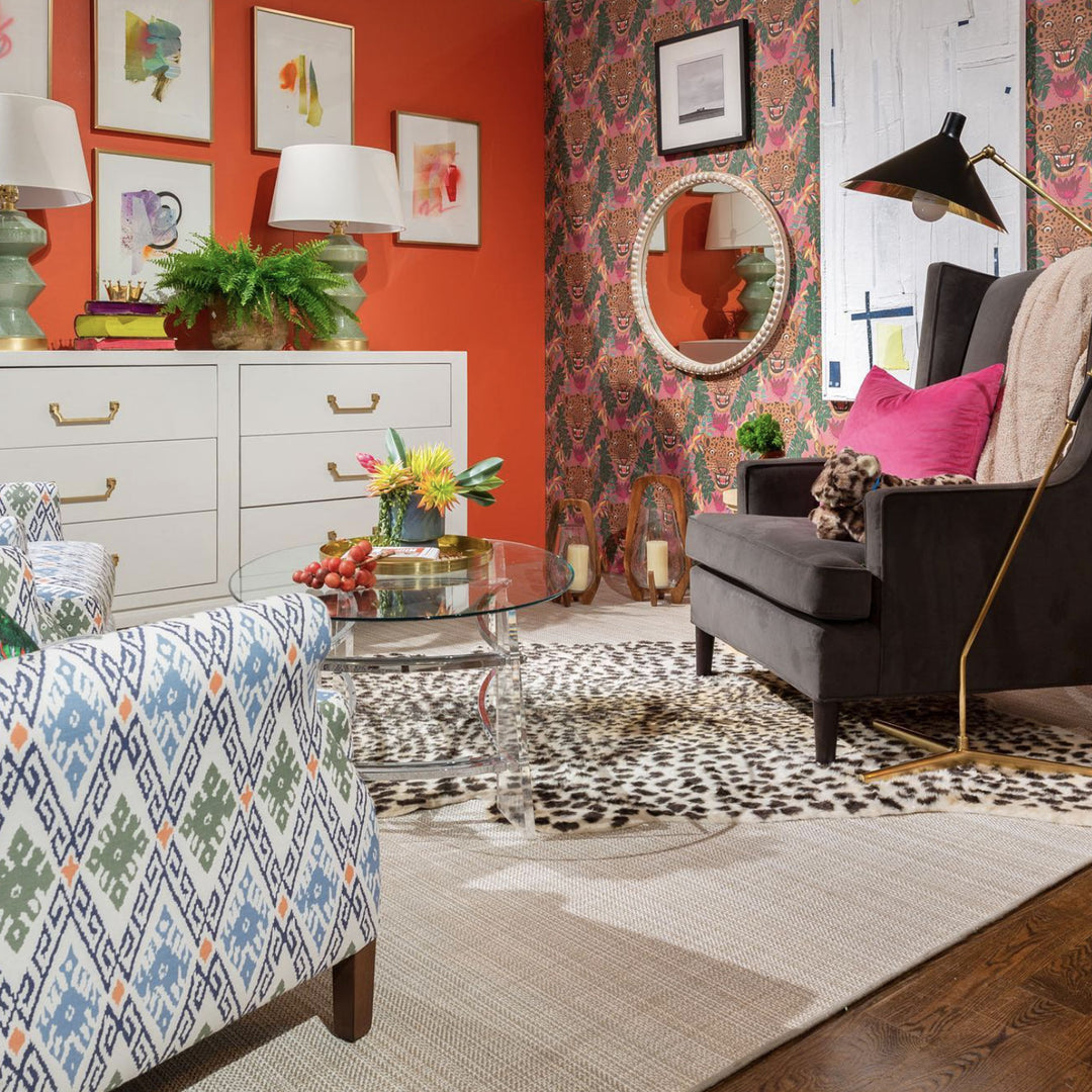 Fierce Leopard Genuine Pink Wallpaper – Post House