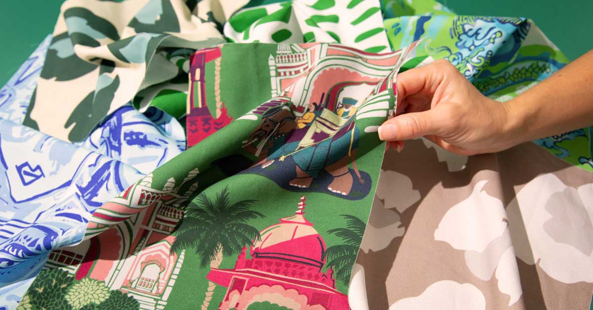 Colorful and Bold Designer Fabric by the Yard – Post House