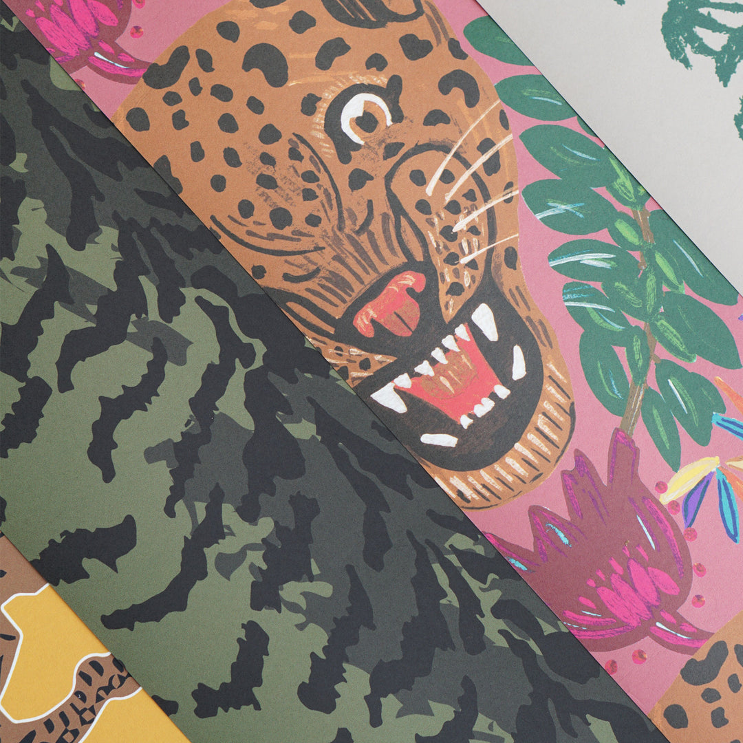 Fierce Leopard Genuine Pink Wallpaper – Post House